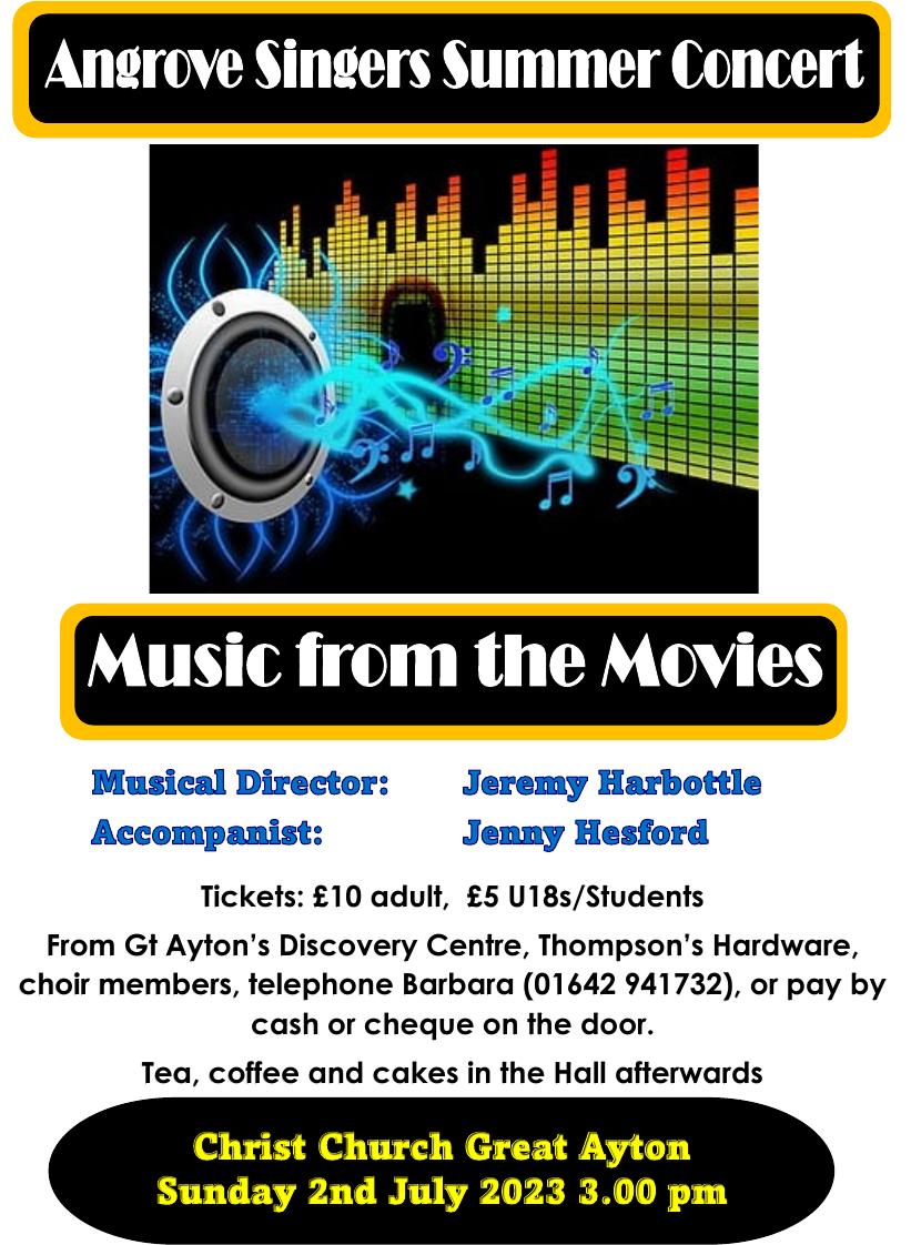 Angrove Singers Summer Concert | Visit Great Ayton, North Yorkshire ...